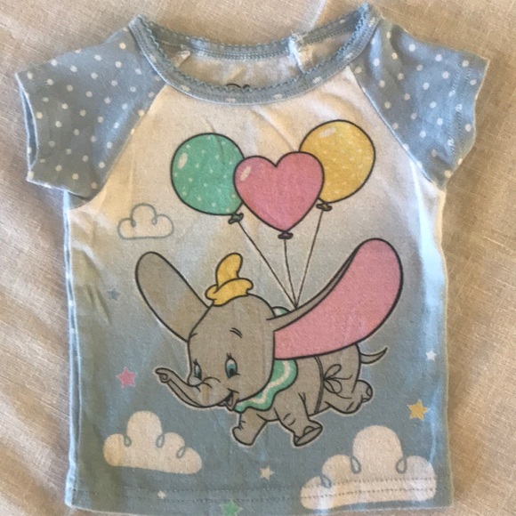 Disney | Shirts & Tops | Adorable Soft Disney Dumbo Print Diaper Shirt ...